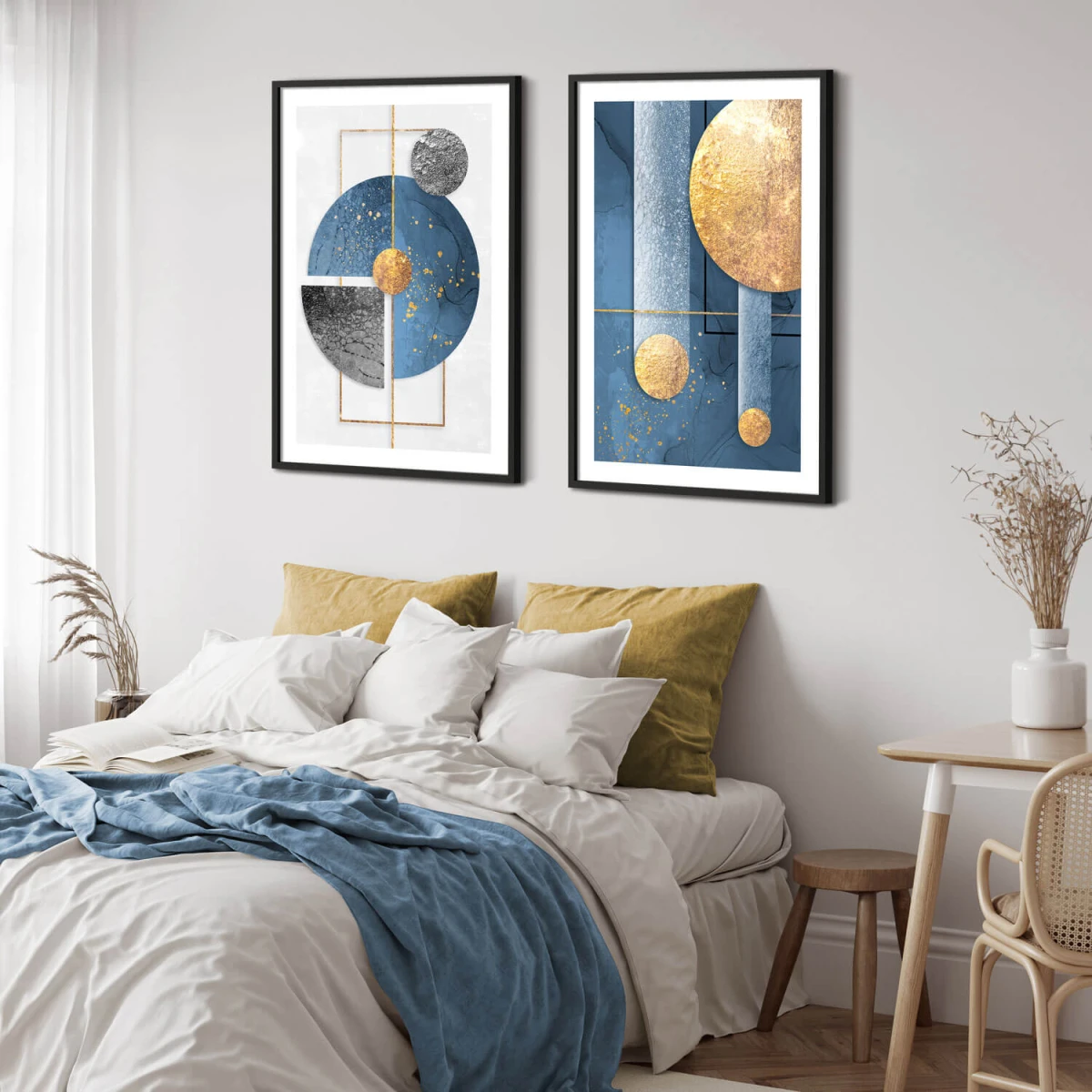 Obraz niebieskie abstrakcyjne grafiki No.2 | Poster Planet