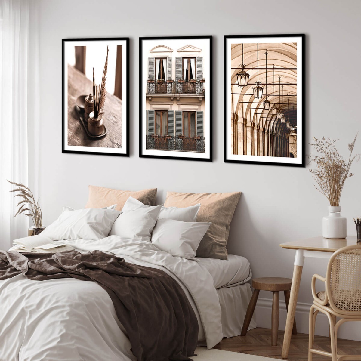 Zestaw 3 obrazów Vintage Wlochy duży format | Poster Planet